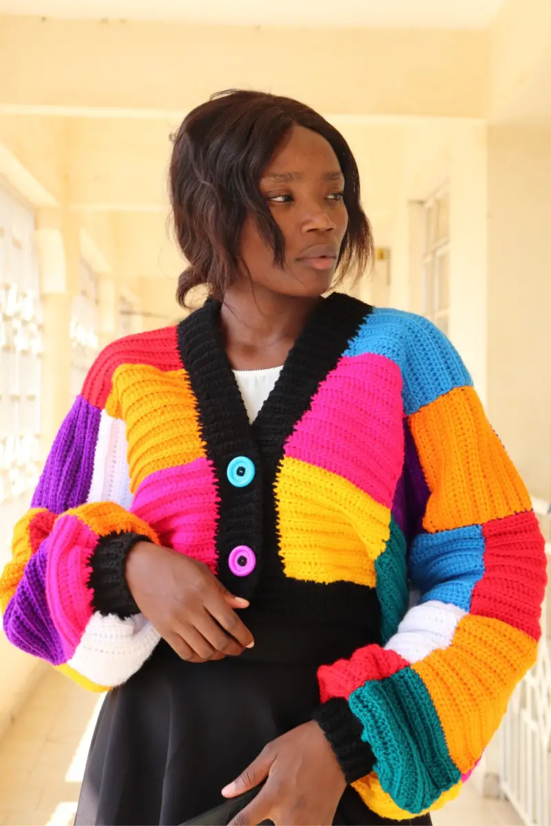 Cheerful crochet Patchwork Cardigan. - Dreamcrochets