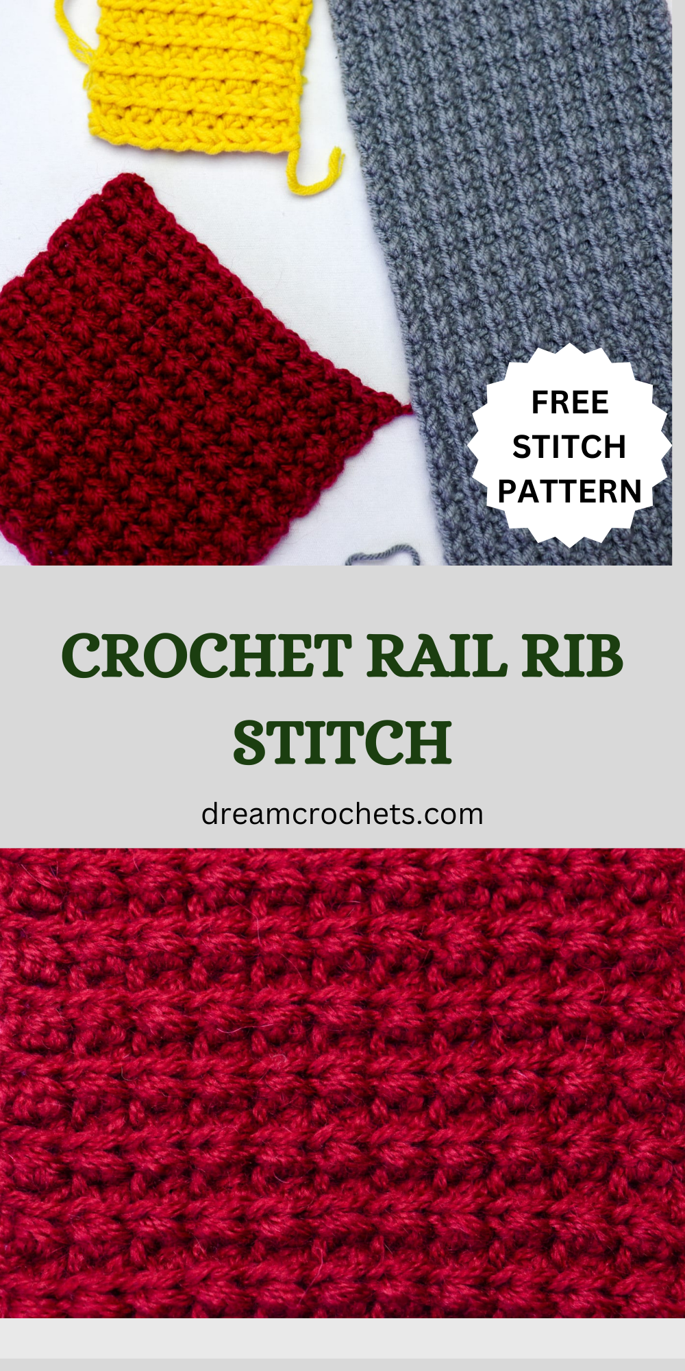 Crochet Pixel stitch free pattern - Dreamcrochets