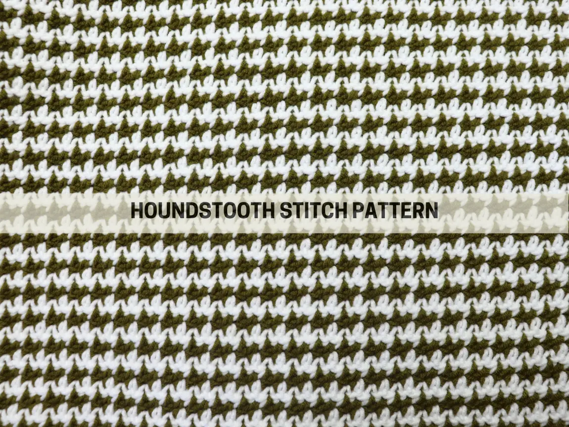 Crochet Houndstooth Stitch Free Pattern - Dreamcrochets
