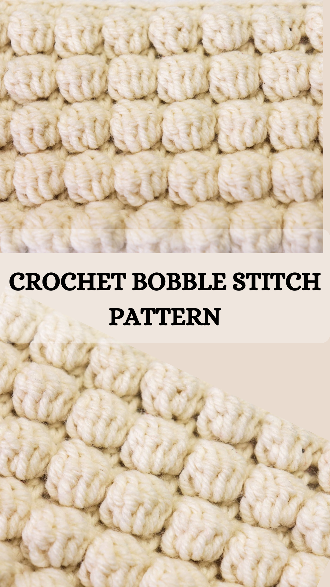Crochet bobble stitch Pattern. - Dreamcrochets